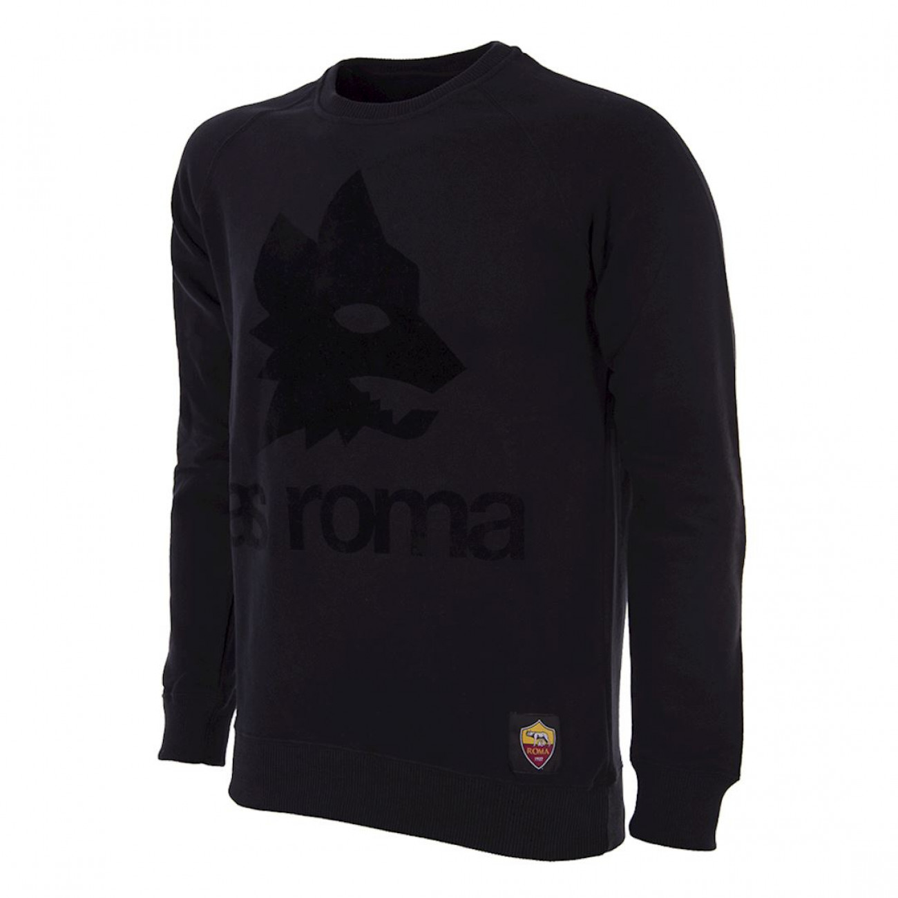 AS Roma Black Sweater logo 80s | Retrofootball®